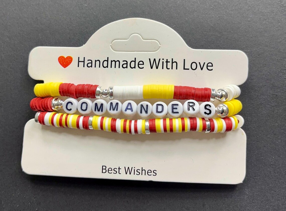 Set of 3 Hand Made NFL Sports Bracelets.. - Etsy