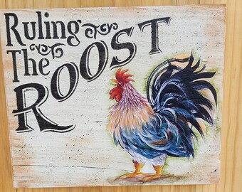Rooster kitchen decor | Etsy