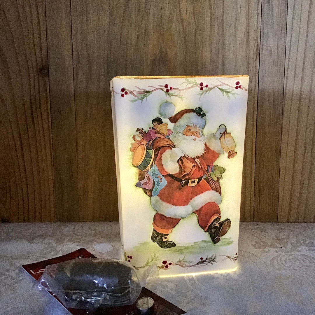 Santa Clause Candle Holder Santa Clause Christmas Candle - Etsy
