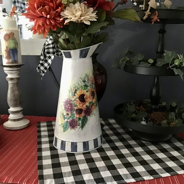 Sunflower Pitcher - Etsy