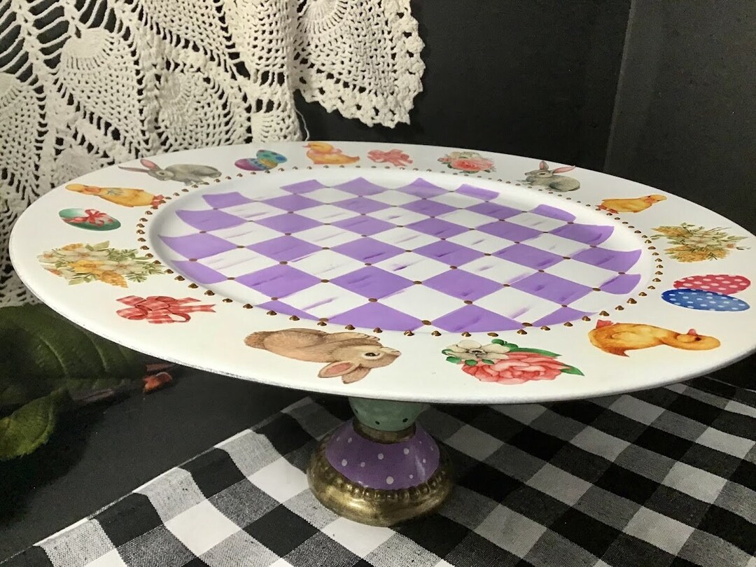 Easter Candle or Cake Stand Pedestal Cake Stand Cake Plate - Etsy