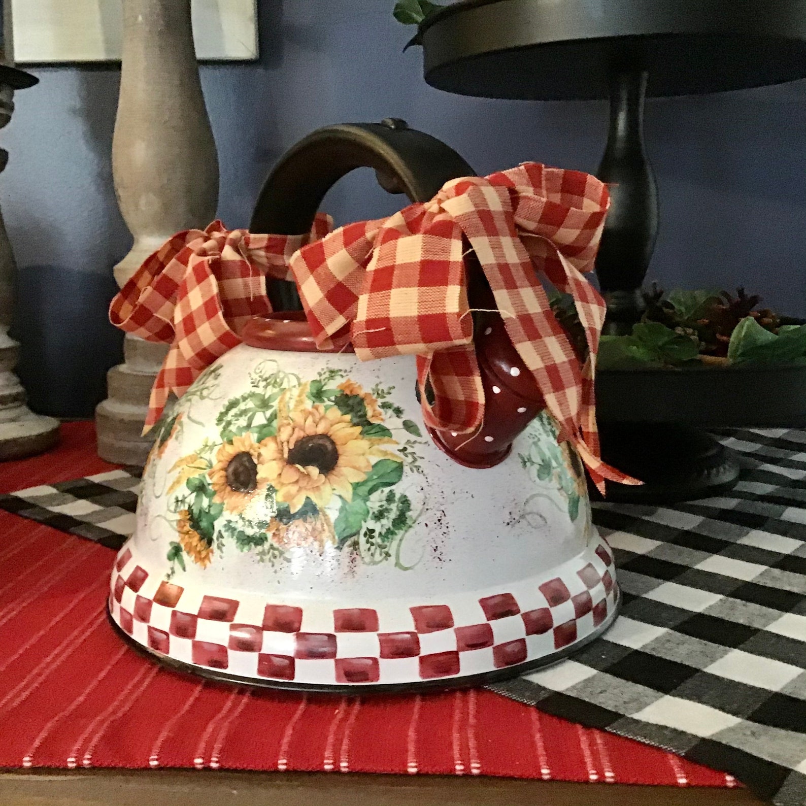 Sunflowers Tea Kettle Sunflowers Sunflower Decor Kitchen - Etsy