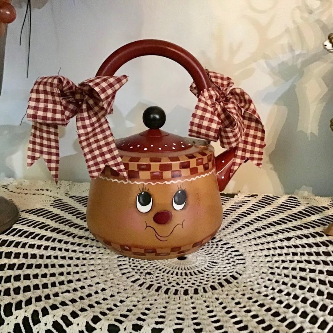 Gingerbread Decor, Gingerbread Kitchen Decor, Gingerbread Teapot, Gift ...