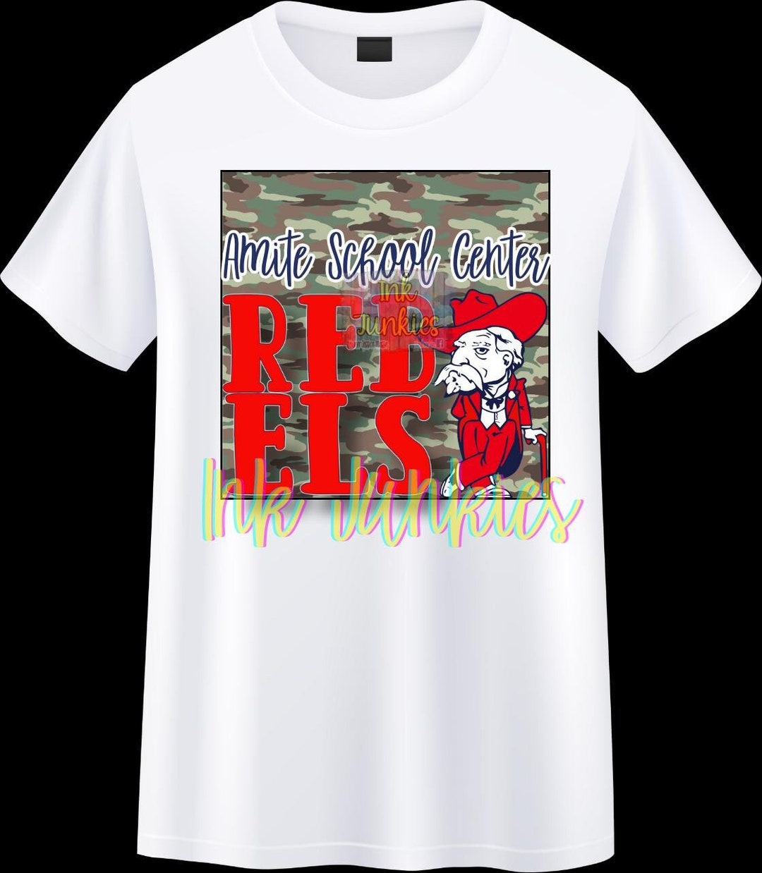 Rebel Man on Camo Digital Download PNG Rebs, Rebels, ASC Rebels ...