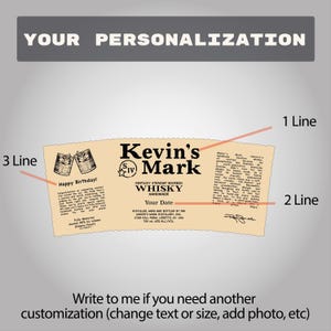 Printable Maker's Mark Label, Personalized Bourbon Label, Custom Whisky ...