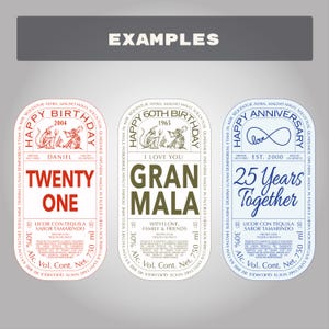 Printable GRAN MALO Label, Custom Reposado Tequila Label, Personalized ...