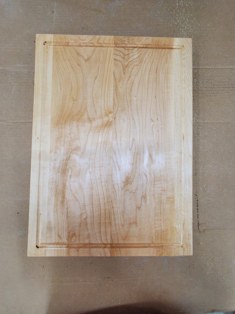 Custom Built Solid Maple Flat Grain Cutting Board Made to Perfection ...