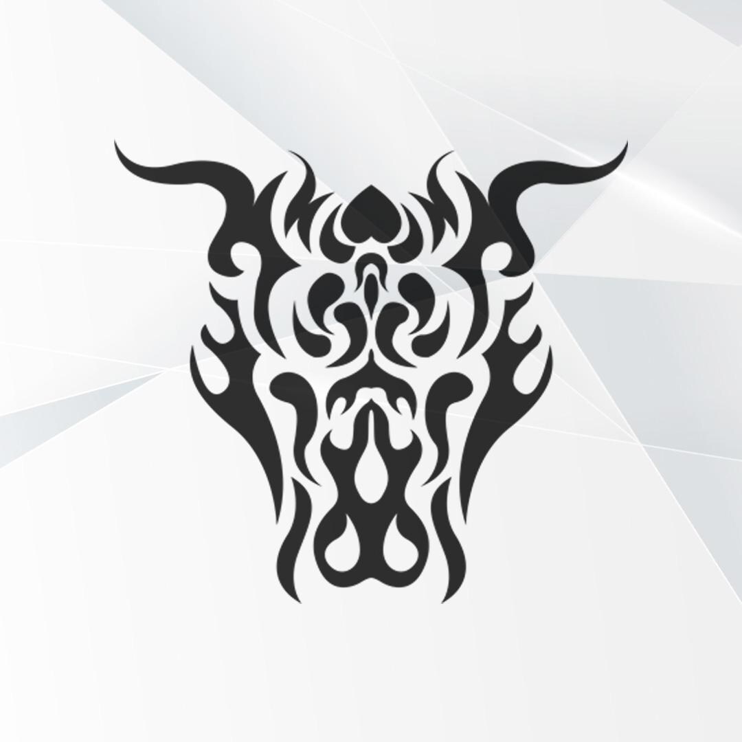 Infernal Bull Tatoo, Custom PNG Design, Men Tattoo Design, Personal ...