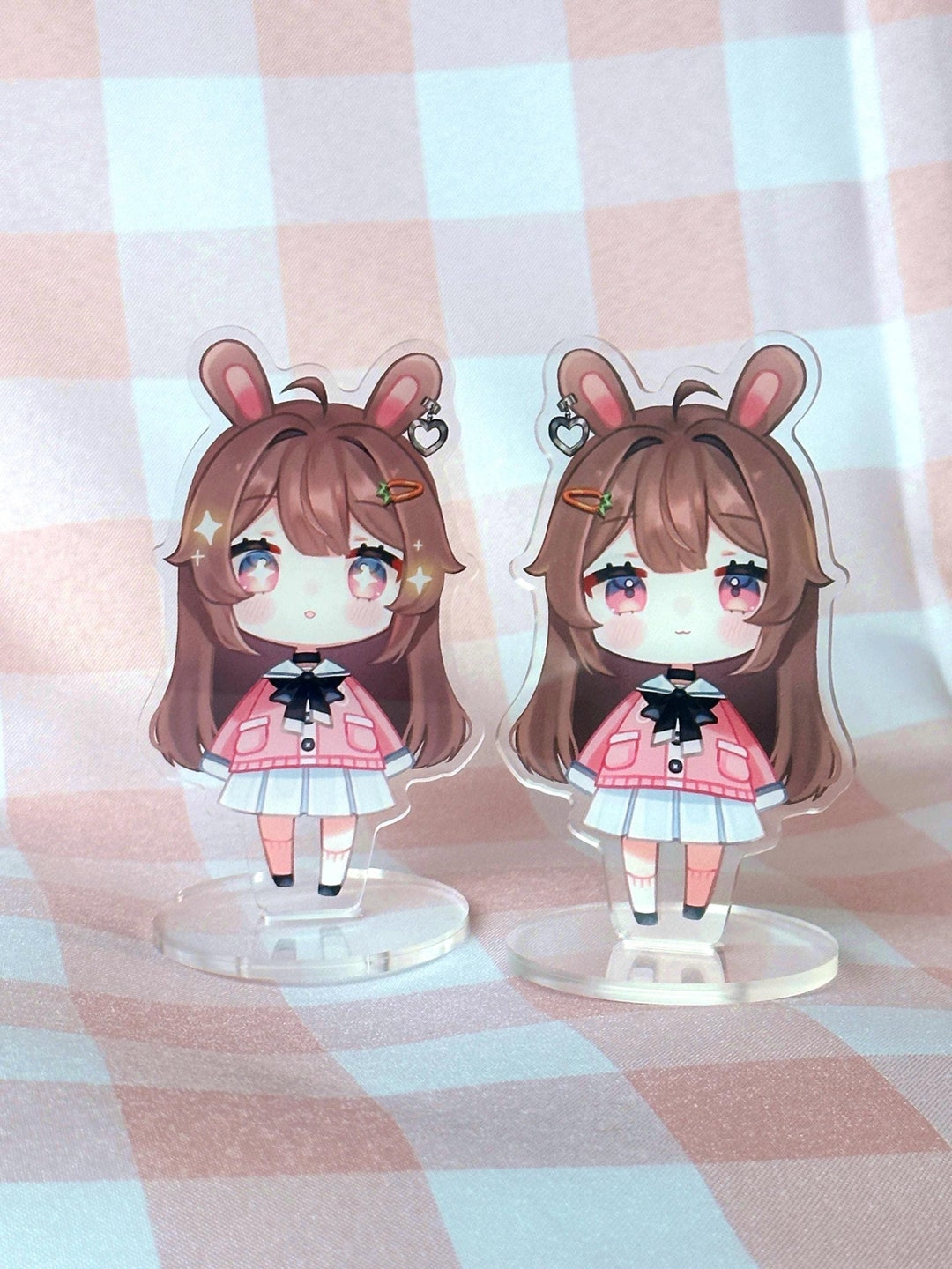 Bunny Chibi Standee | Vtuber Original Character - Etsy