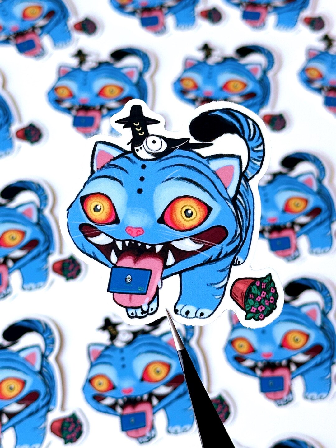 Derpy Tiger & Sussy Crow Vinyl Sticker | KPOP Demon Hunters - Etsy