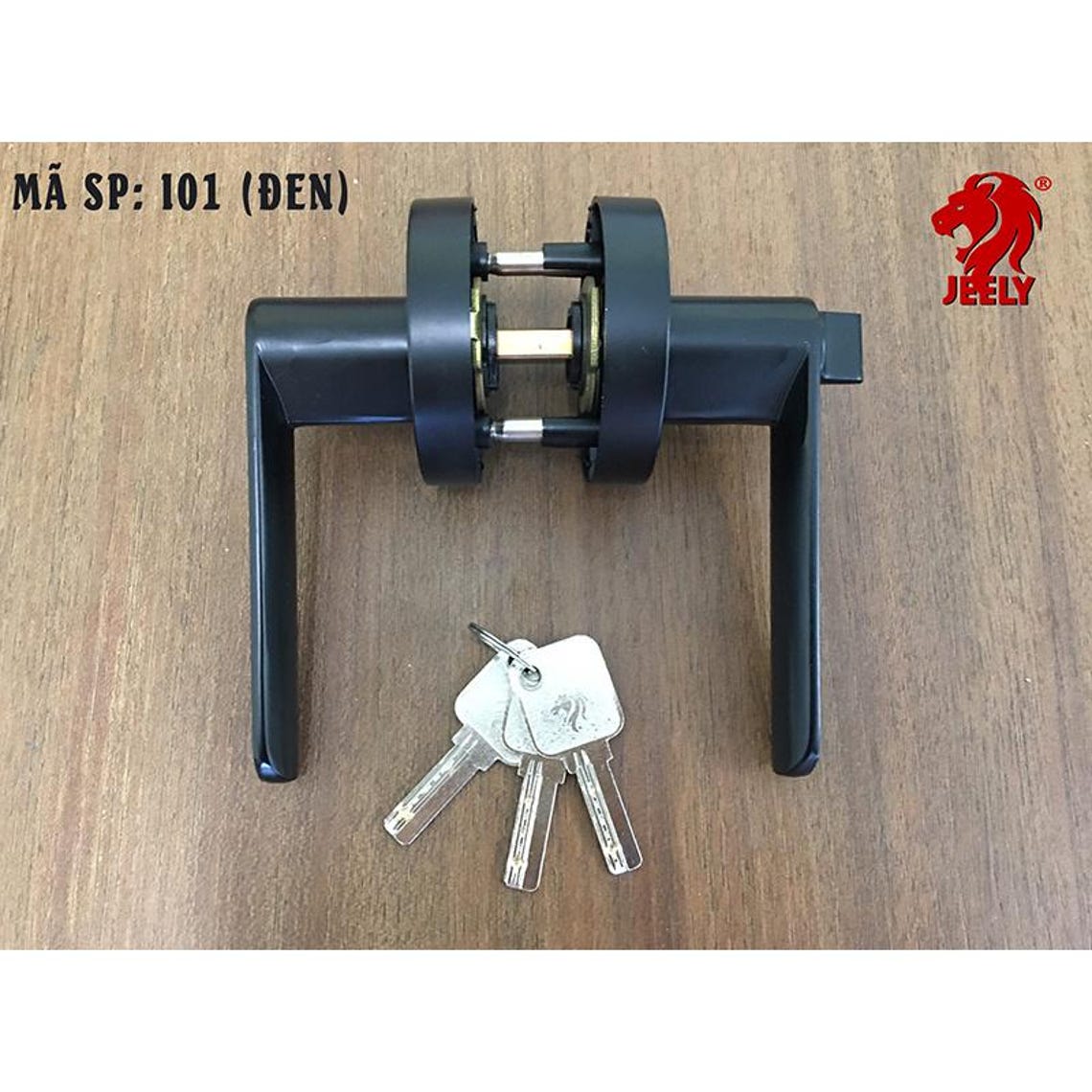 I01B Black Three-bar Spherical Door Handle Lock for Interior Bedroom ...