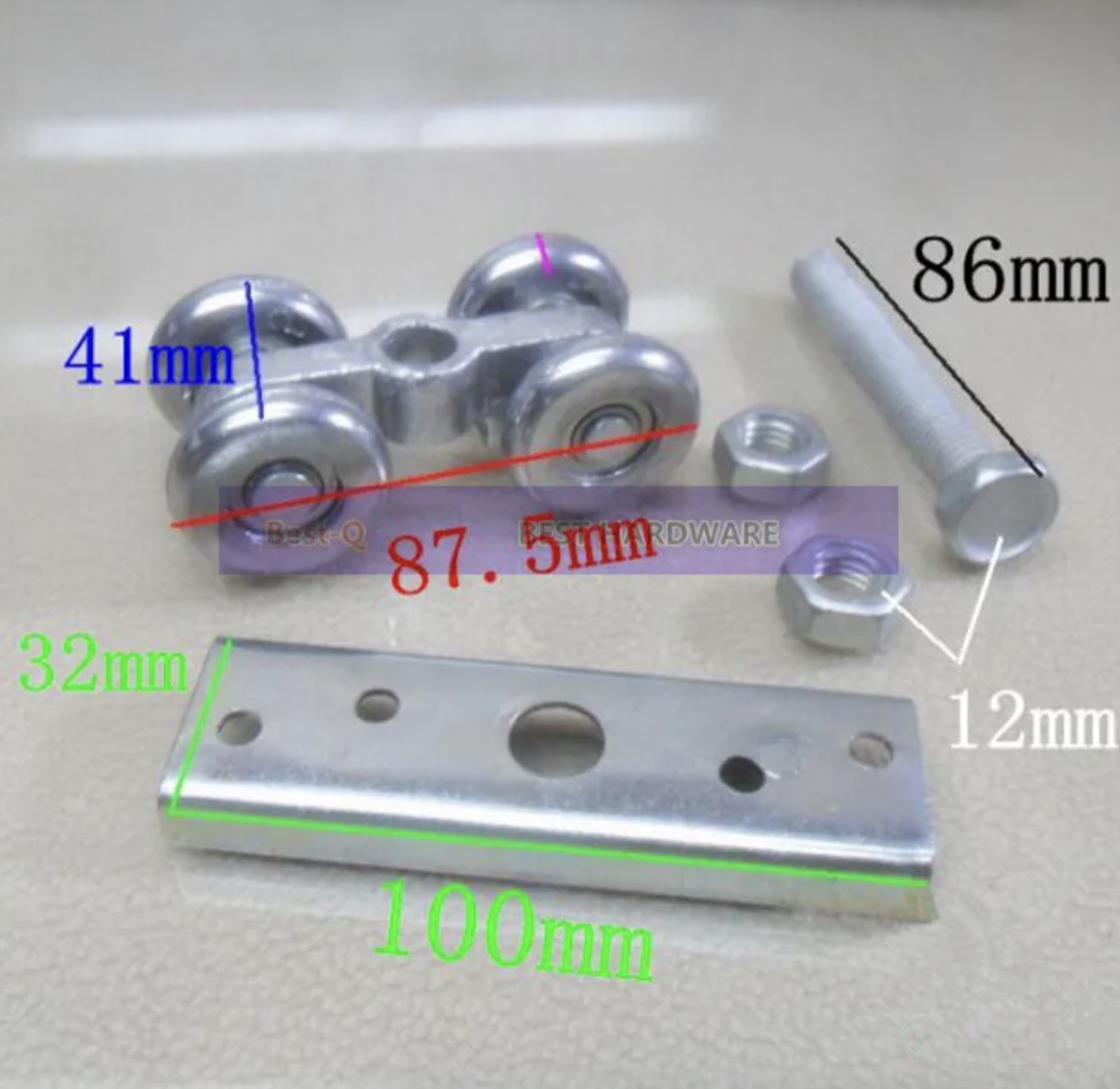 Heavy Industrial Hanging Rail Rollers High-loading Sliding Door Rollers ...