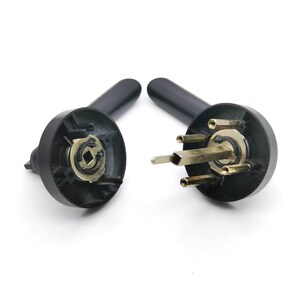 I01B Black Three-bar Spherical Door Handle Lock for Interior Bedroom ...