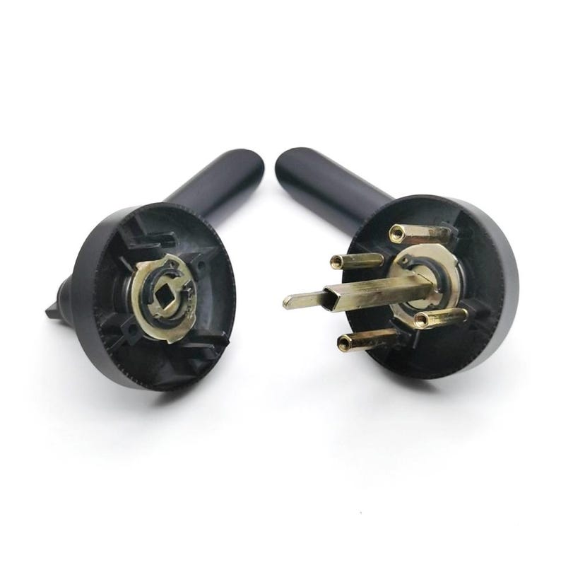 I01B Black Three-bar Spherical Door Handle Lock for Interior Bedroom ...