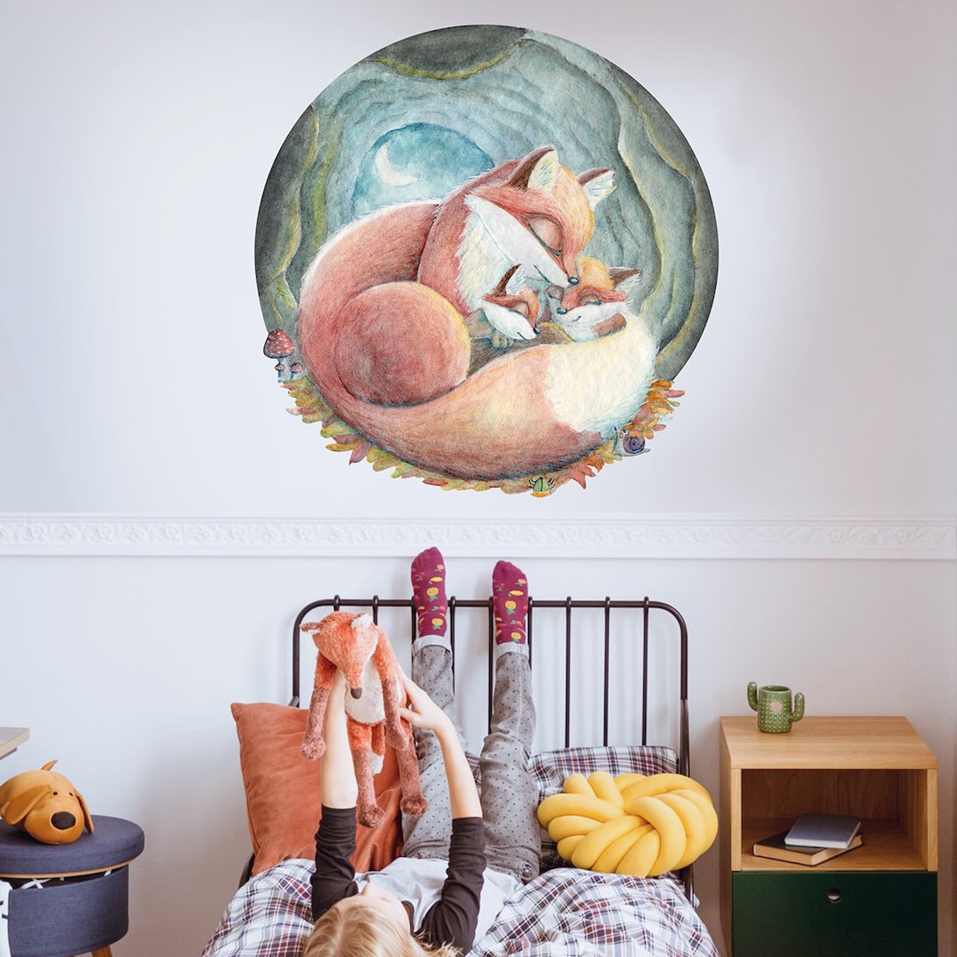 Fox Wall Decal | Premium Peel & Stick Mural for Kids | Removable and ...