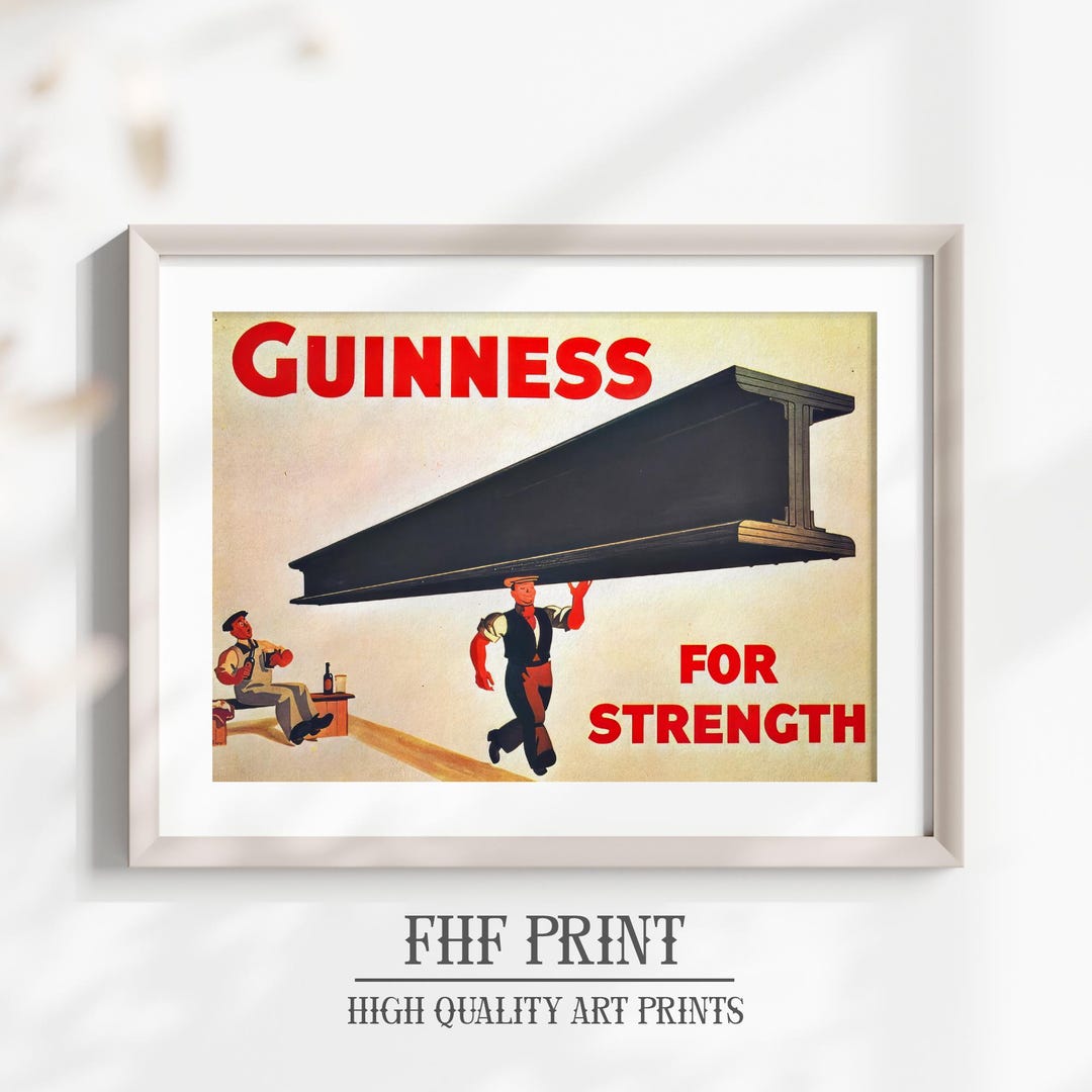 Guinness Vintage Ad Poster, Guinness Print, Guinness Poster, Guinness ...