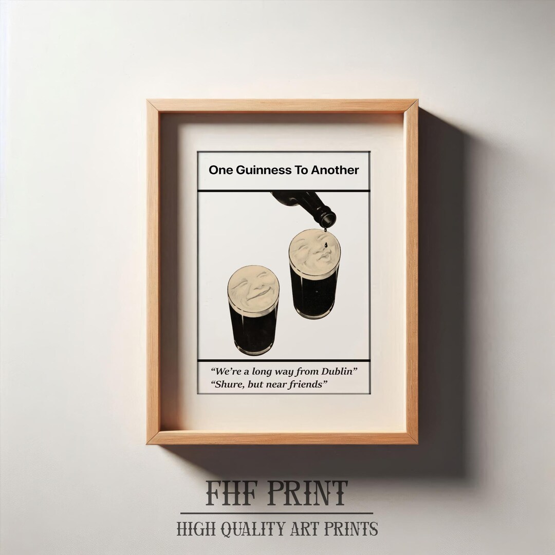 Guinness Print, Guinness Poster, Guinness Decor, Alcohol Print, Alcohol ...