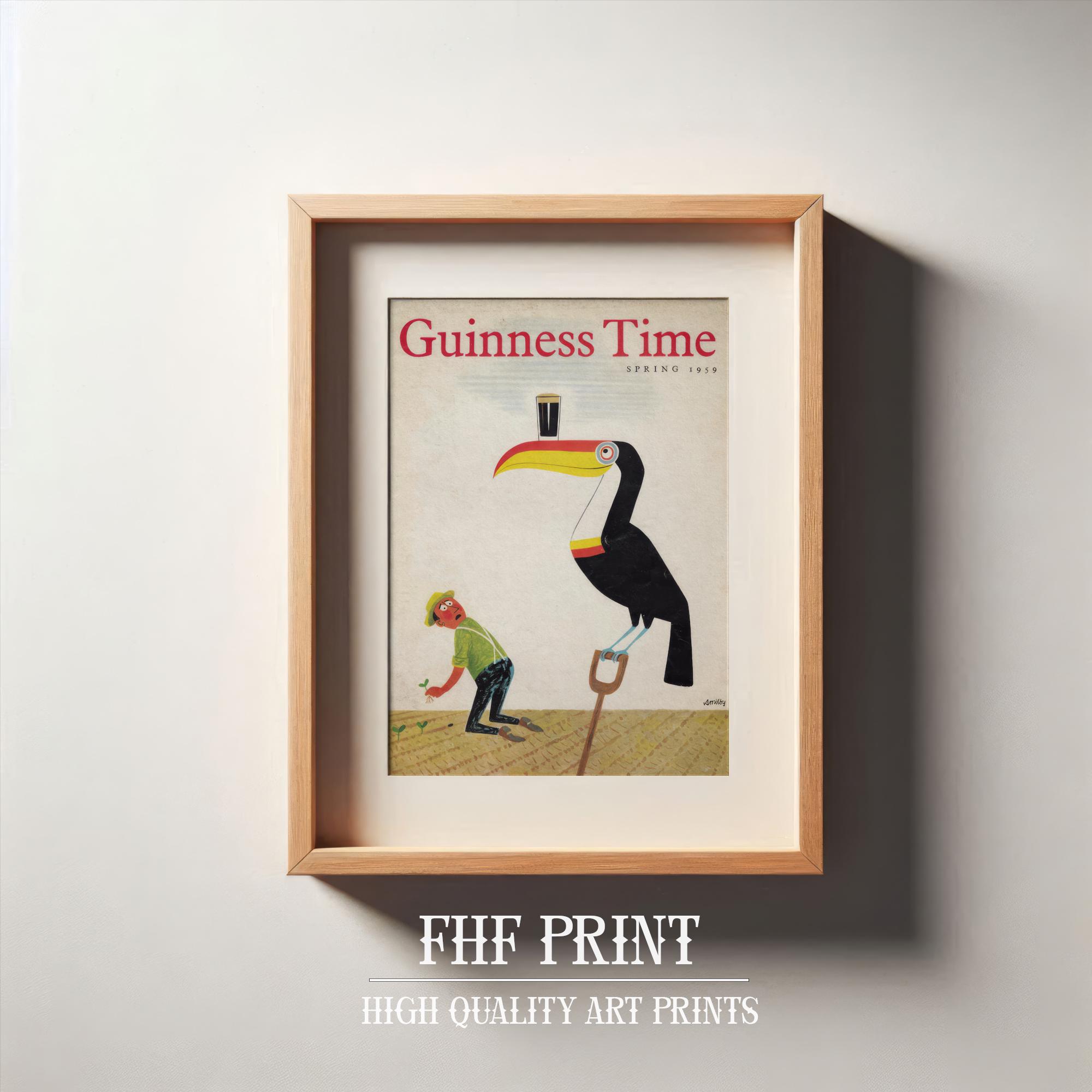 Guinness Vintage Ad Poster, Guinness Print, Guinness Poster, Guinness ...
