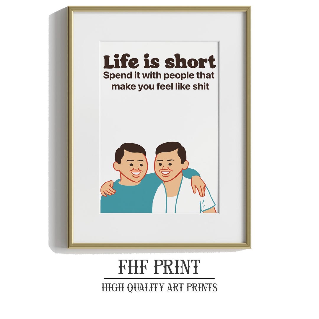 Sir Joan Cornella - Life is Short, Pop Art Decor, Funny Poster ...