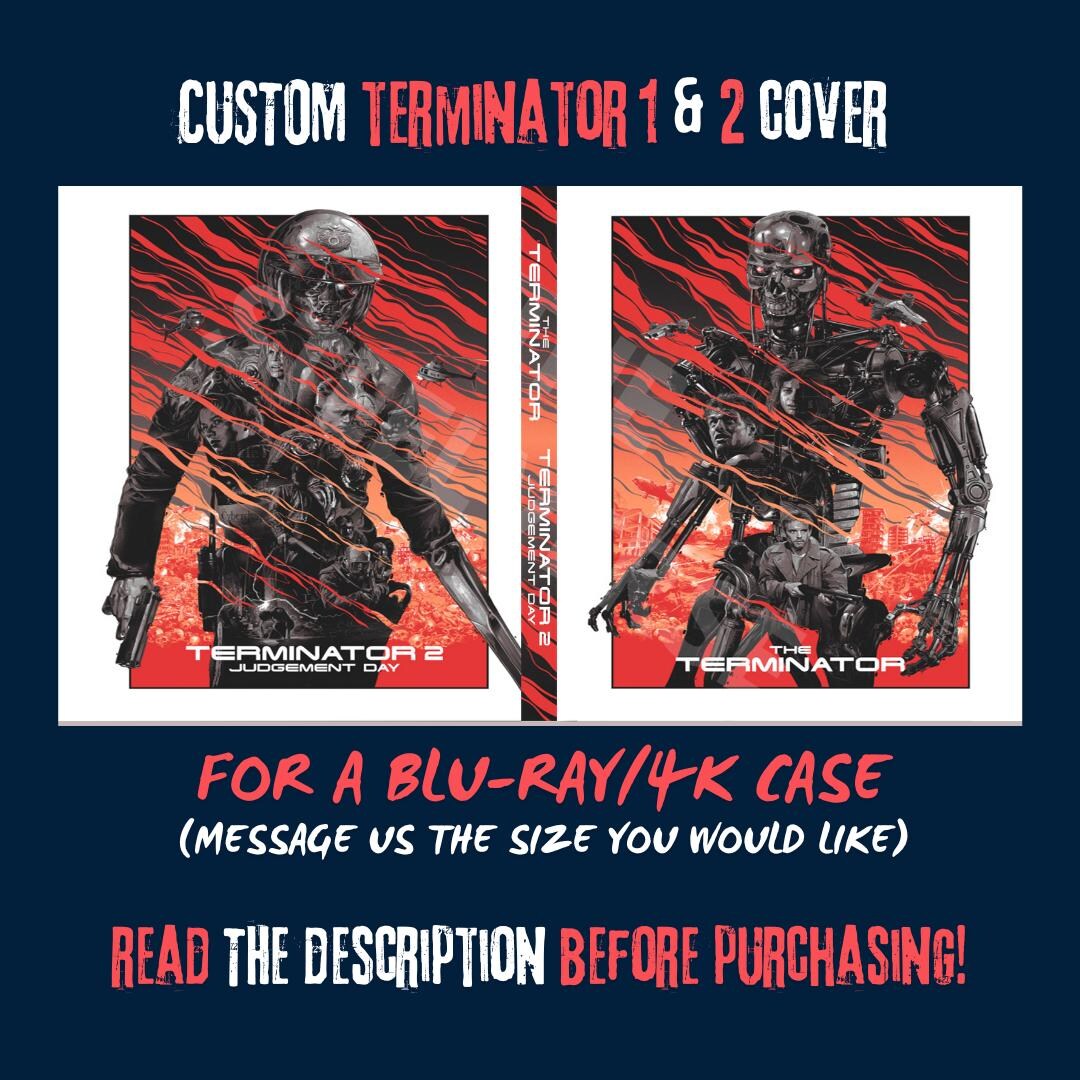 Terminator 1 & 2 Custom Blu-ray and 4K Covers, Inkjet Photo Paper ...