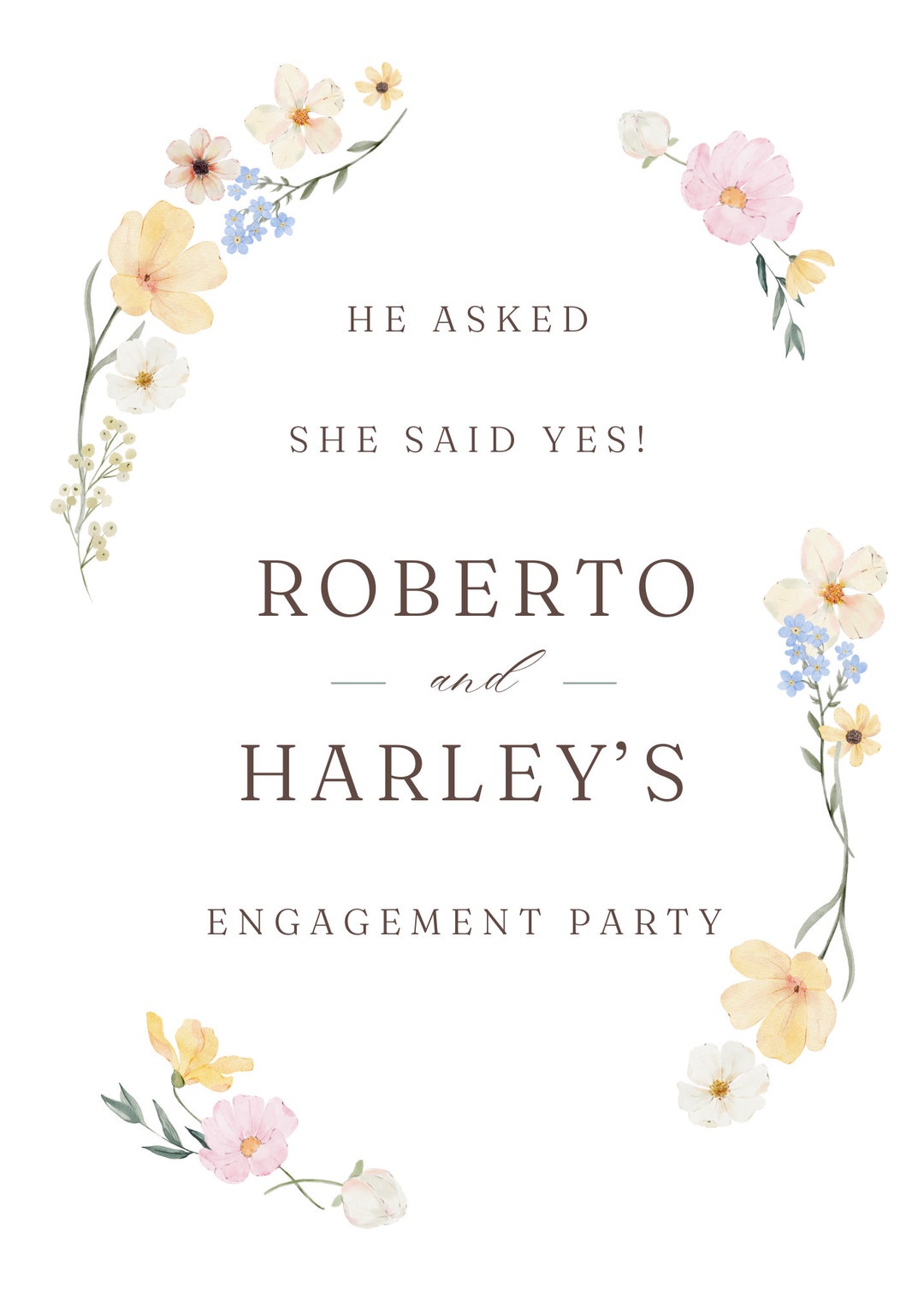 Engagement Poster - Etsy