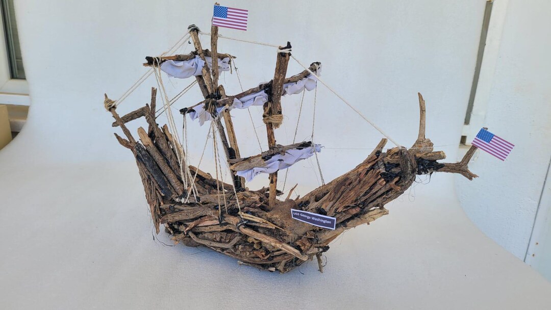 Driftwood Ship, Decorative Wooden Ship, Driftwood Art, Model Boat ...