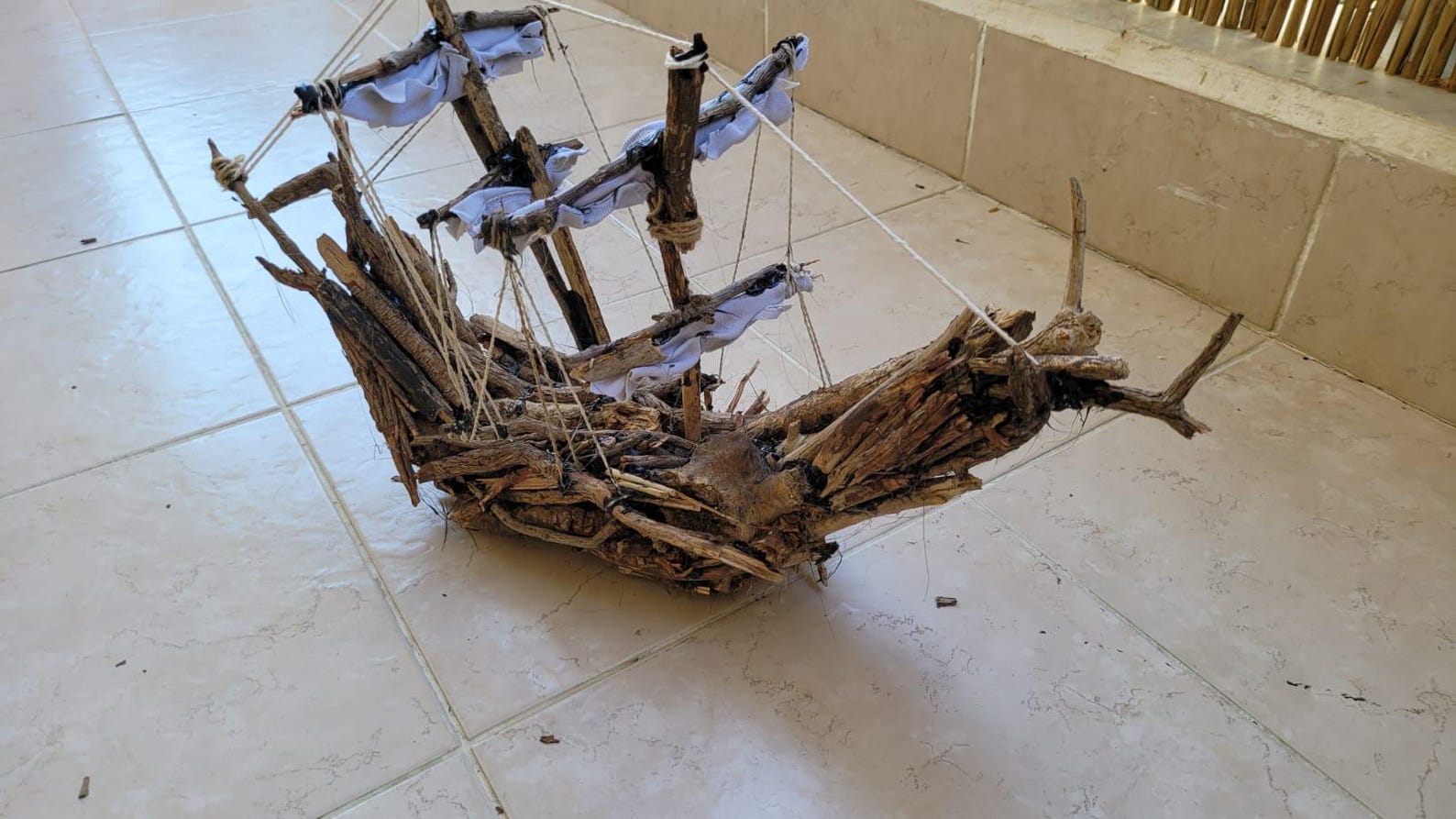 Driftwood Ship, Decorative Wooden Ship, Driftwood Art, Model Boat ...
