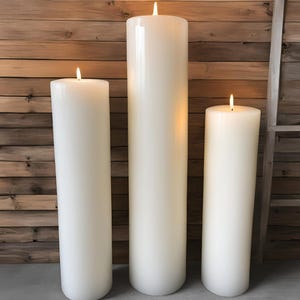 Customizable Sizes Large Candles, Cylinder Large Candle, Home ...