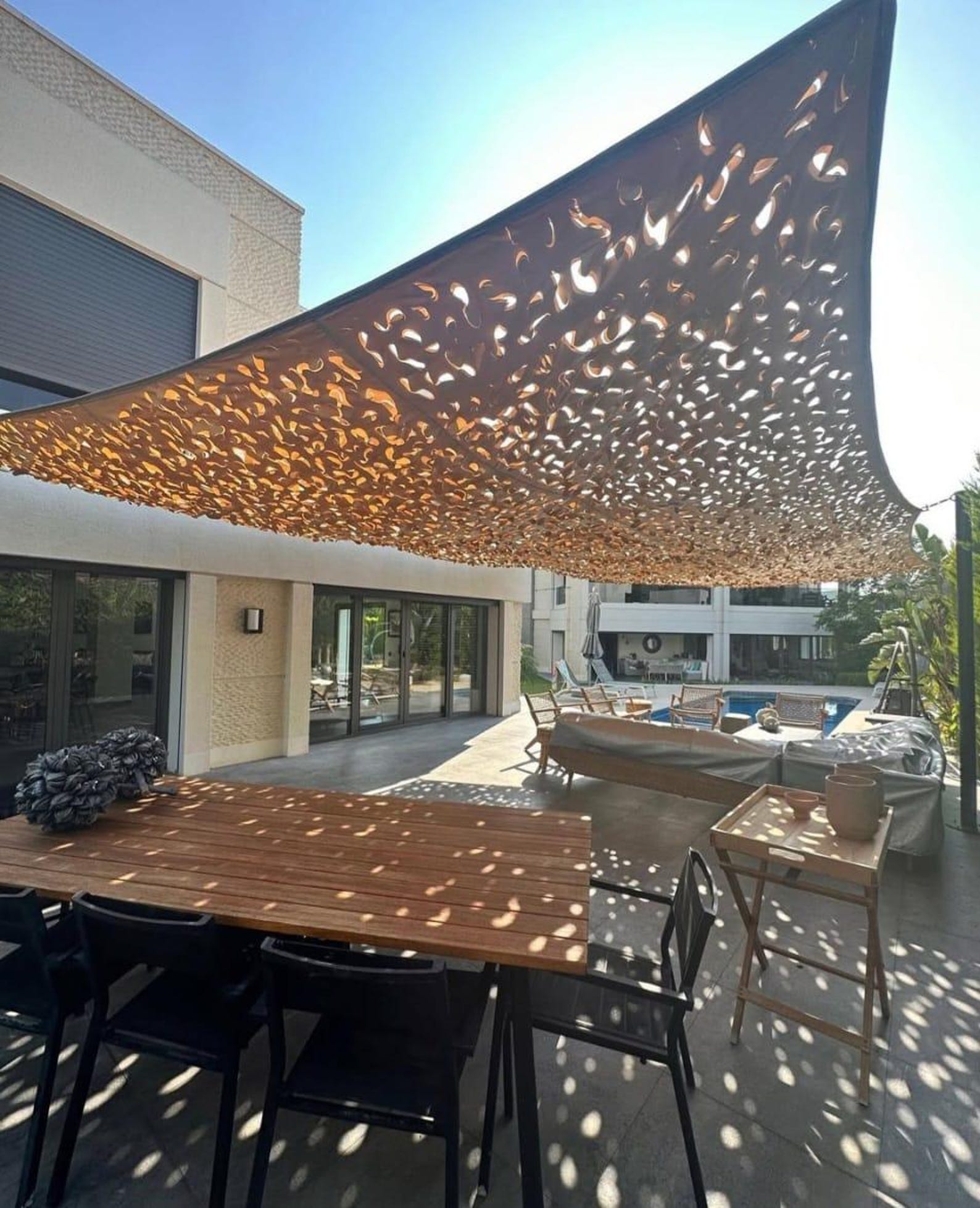 Porch Sun Shade, Custom UV Protected Polyester Water, Repellent Awning ...