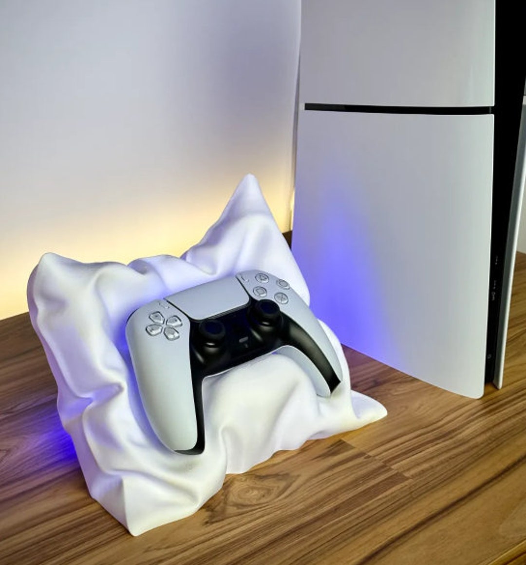 PS5 Controller Pillow 3D Printed White PLA Decorative Stand, Gaming ...