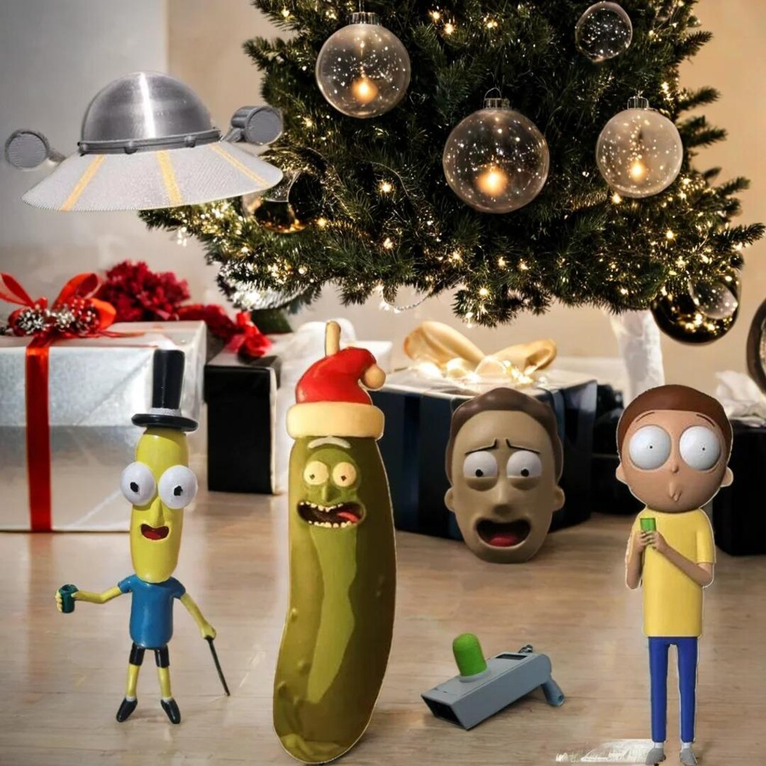 Christmas Tree Ornament, Rick and Morty Christmas Tree Ornament Set ...
