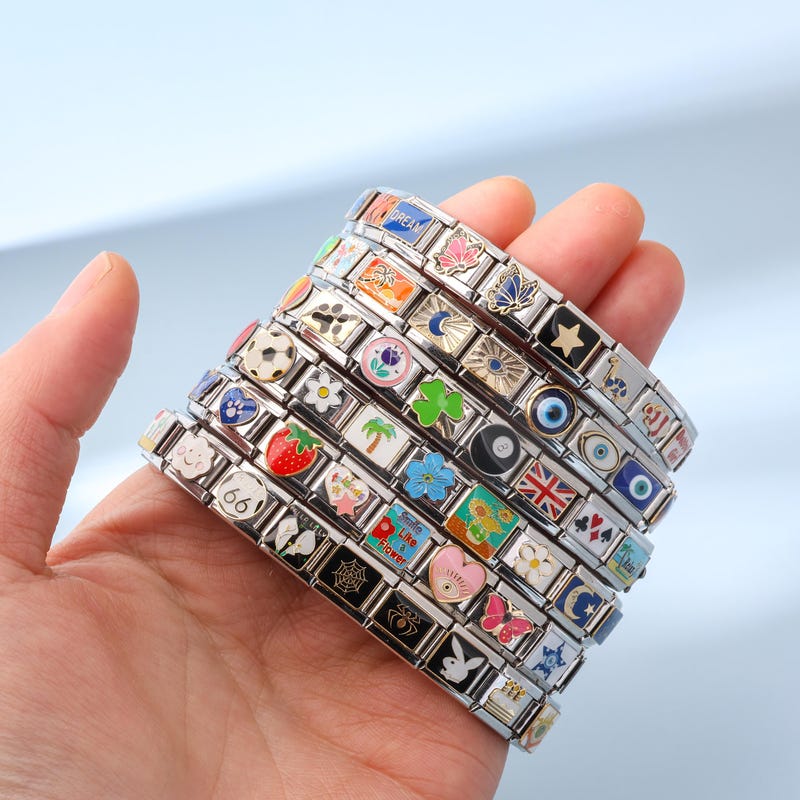 Italian Charm Bracelet - Etsy