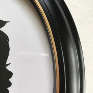 5x7” Black Oval Picture Frame / MDF Wood - Etsy