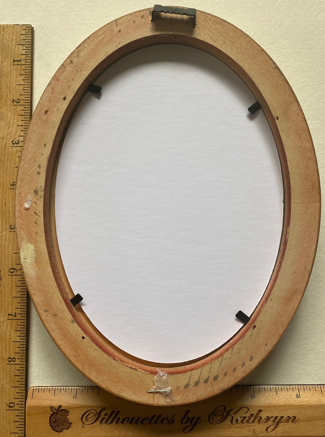 5x7” Gold Oval Wood Frame for Silhouettes - Etsy