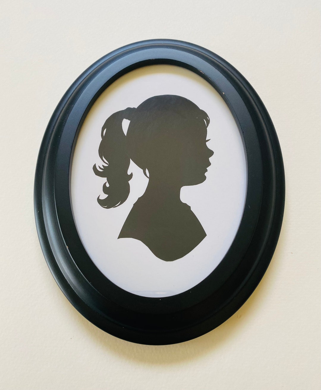 5x7” Black Oval Picture Frame / MDF Wood - Etsy