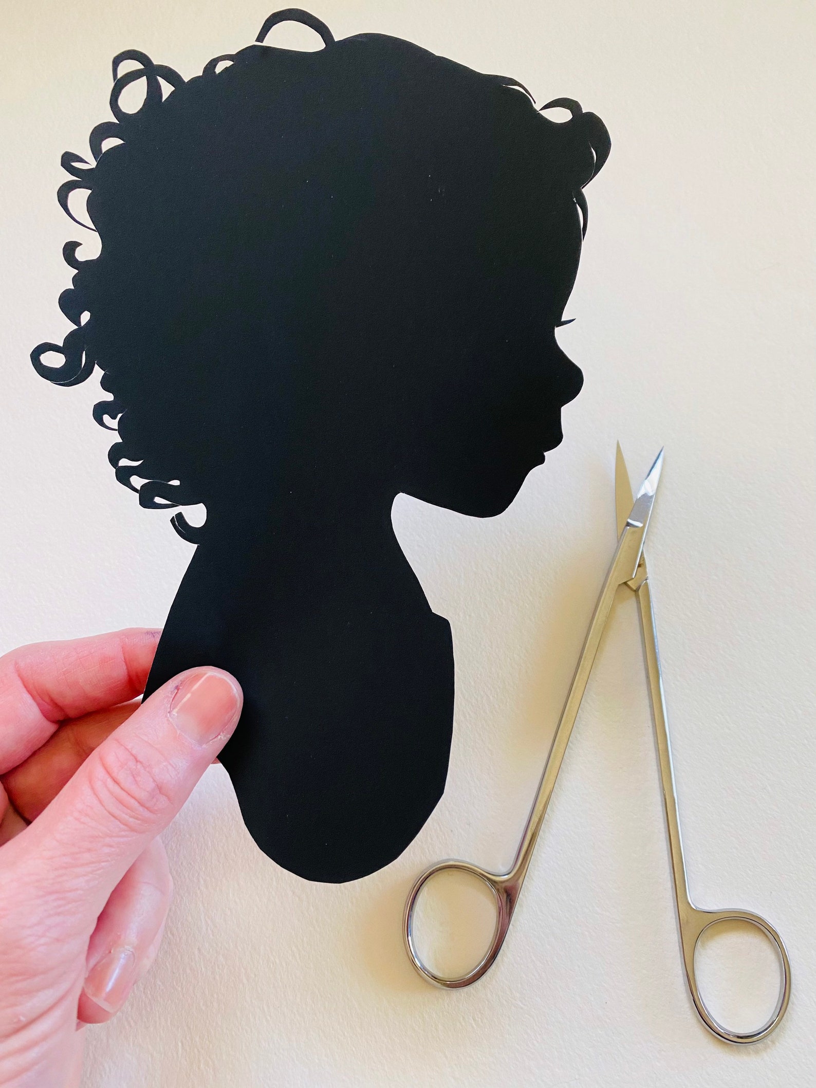 2 Copies Double Silhouette Portrait Medium 8x10 - Etsy