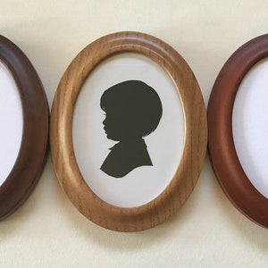 5x7 Solid Wood Oval Frame Oak Cherry or Walnut. - Etsy