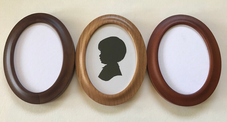 5x7 Solid Wood Oval Frame Oak Cherry or Walnut. - Etsy UK