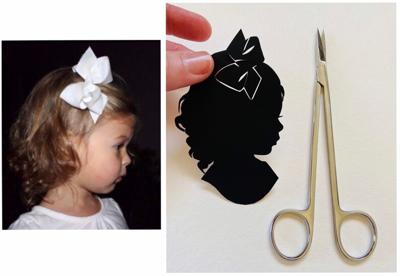 2 Copies Double Silhouette Portrait Medium 8x10 - Etsy