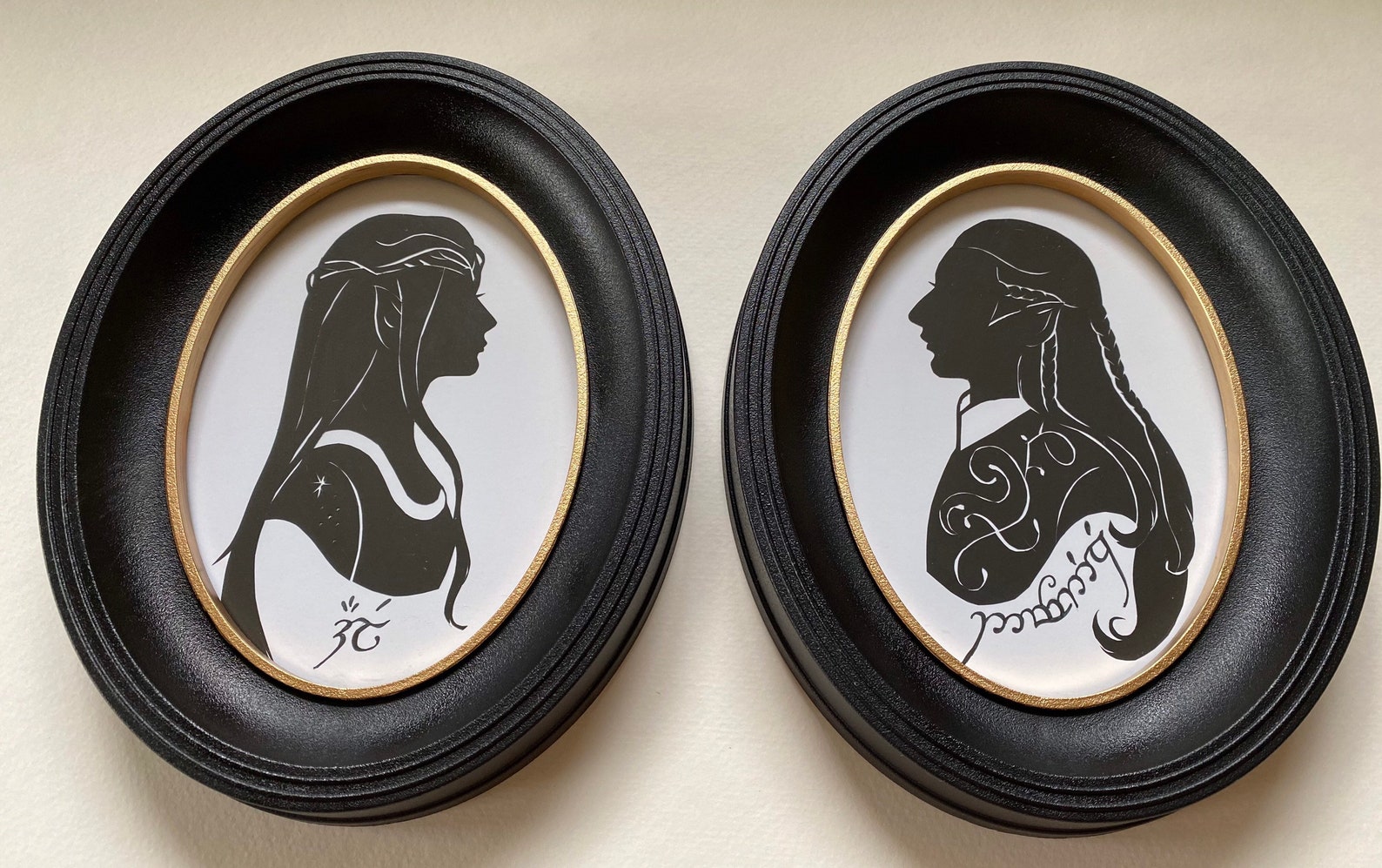 Middle Earth Transformations/ FRAMED Custom Silhouette of You ...