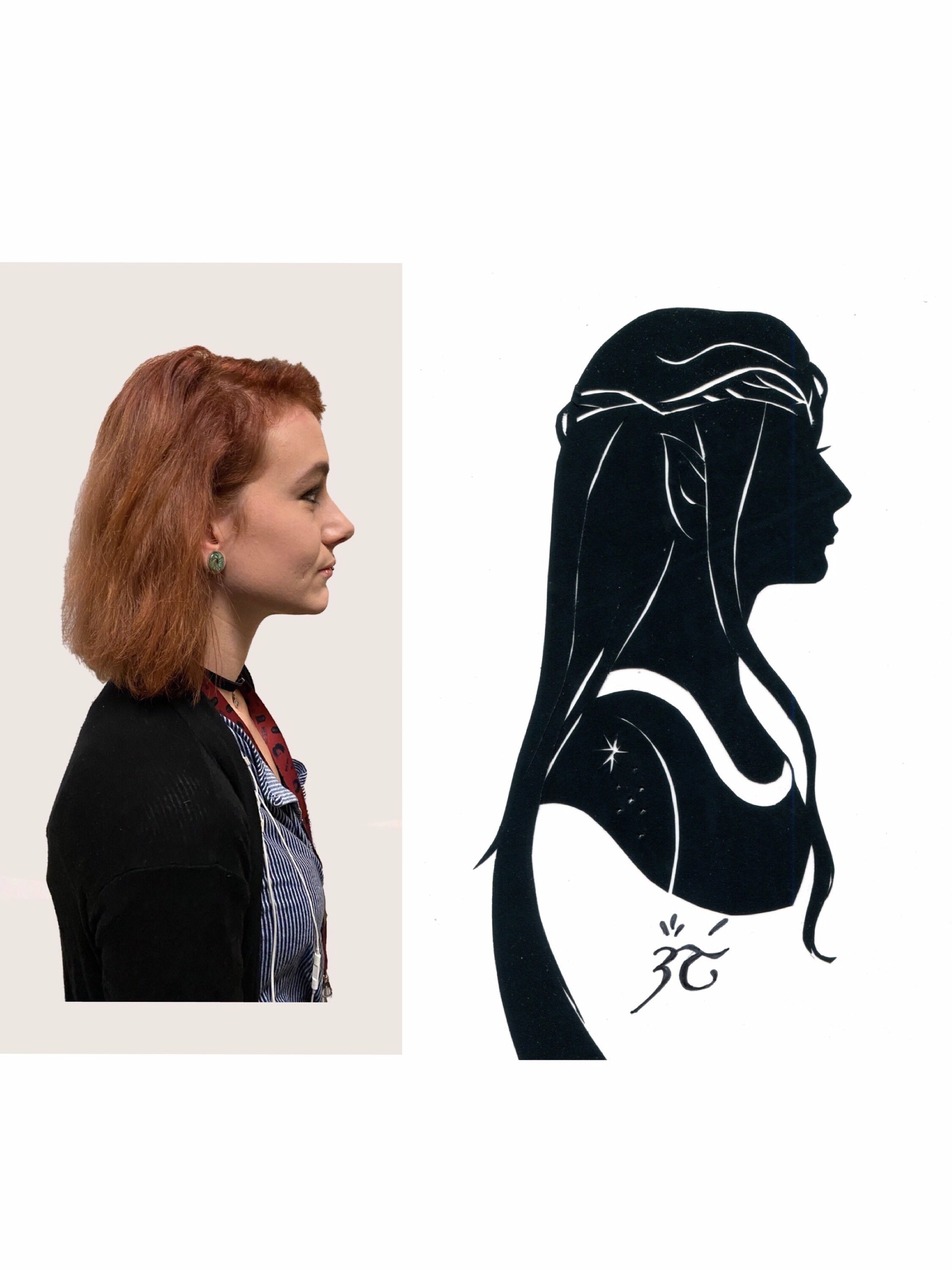 Middle Earth Transformations/ FRAMED Custom Silhouette of You ...