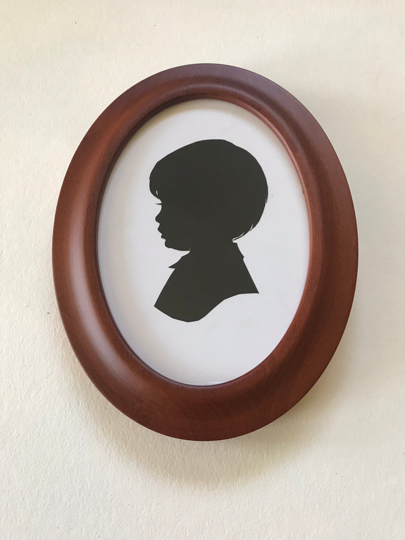 5x7 Solid Wood Oval Frame Oak Cherry or Walnut. - Etsy