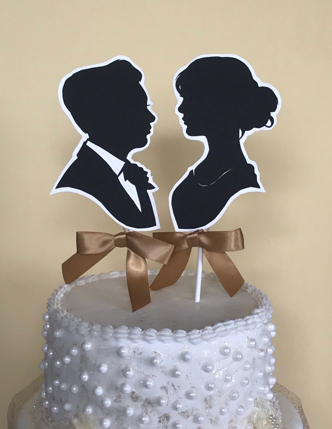 Custom Wedding Cake Topper Silhouette Hand Cut Paper Original - Etsy
