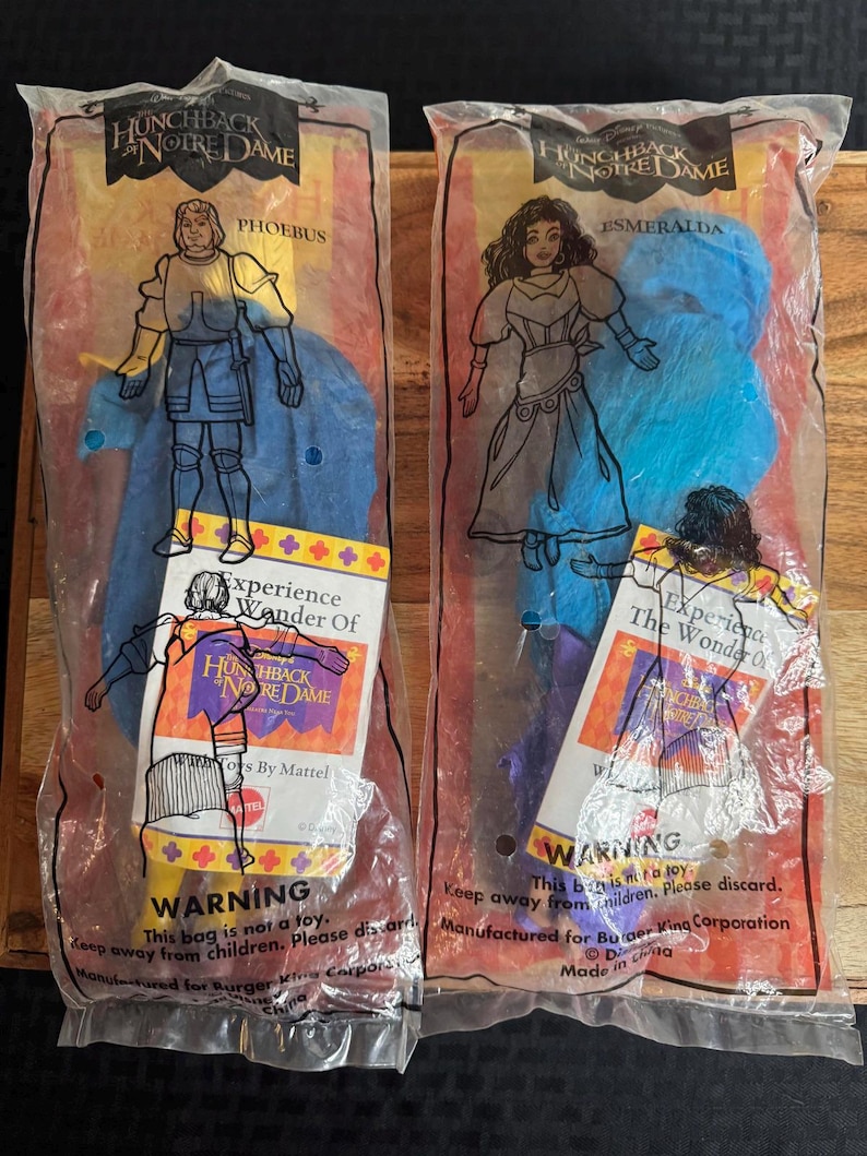Disney Hunchback of Notre Dame Burger King Dolls 1996 – Esmeralda ...