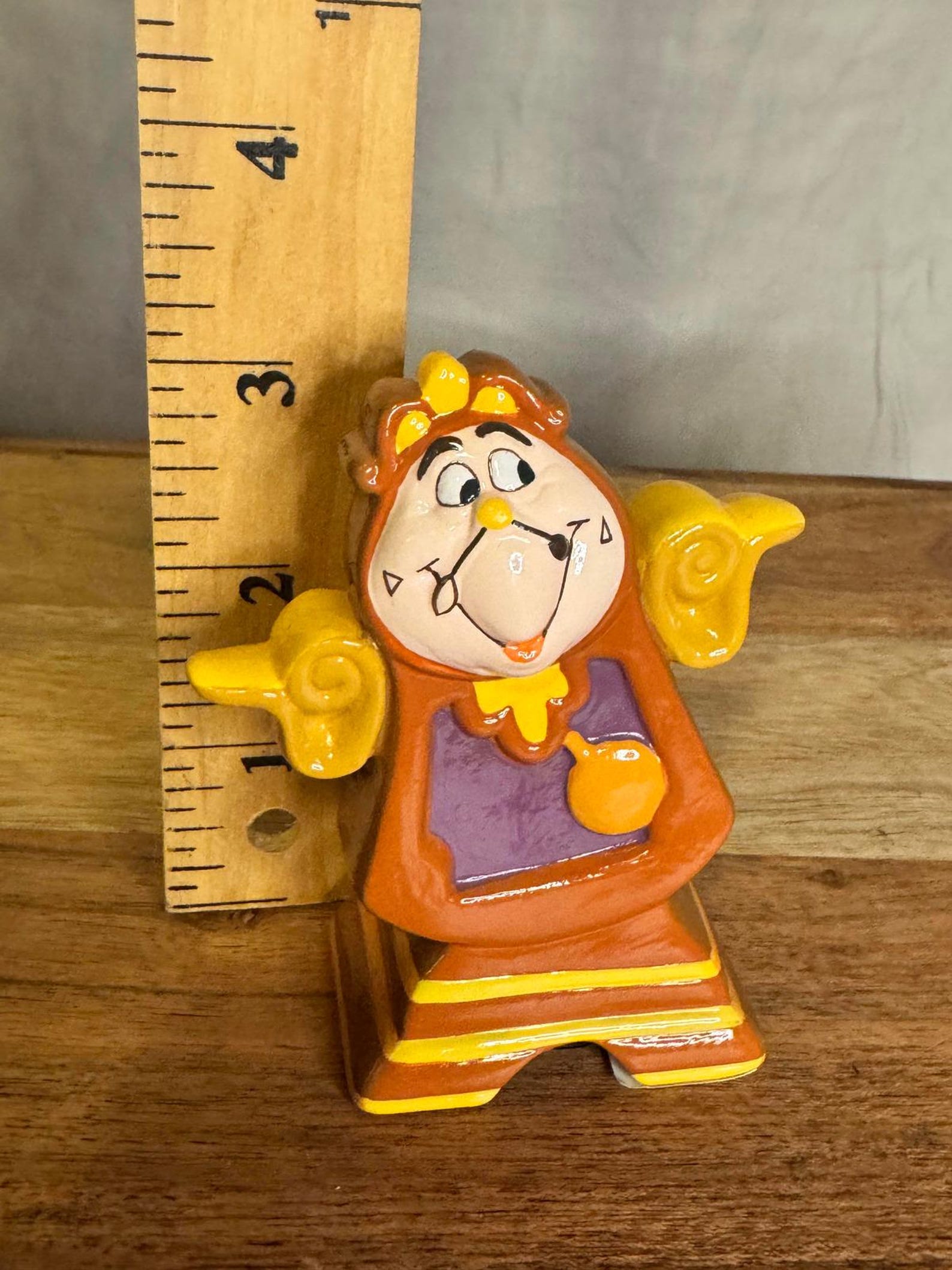 Disney Cogsworth Figurine • Vintage 1990s • Beauty and the Beast ...