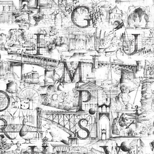 Portland (oregon) City Alphabet, Print - Etsy