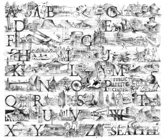 Urban Alphabet Letters To Print Cityscape ABC: Urban Alphabet Letter