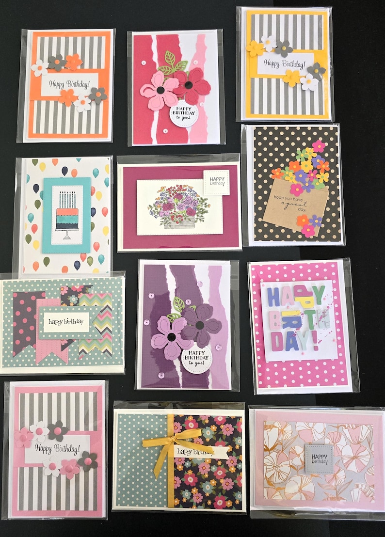 Handmade Birthday Greeting Cards - Etsy