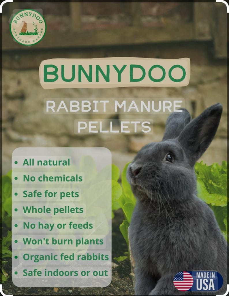 5 Lbs Rabbit Manure Fertilizer - Etsy