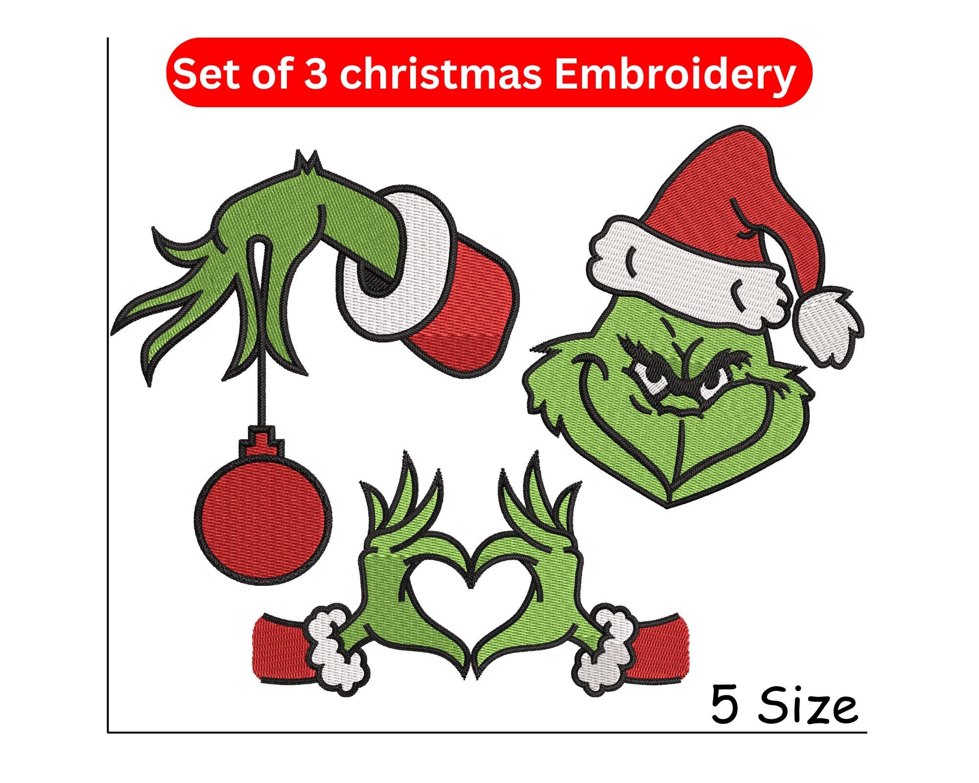 Christmas Embroidery Bundle | Grinch - Machine Embroidery Design | the ...